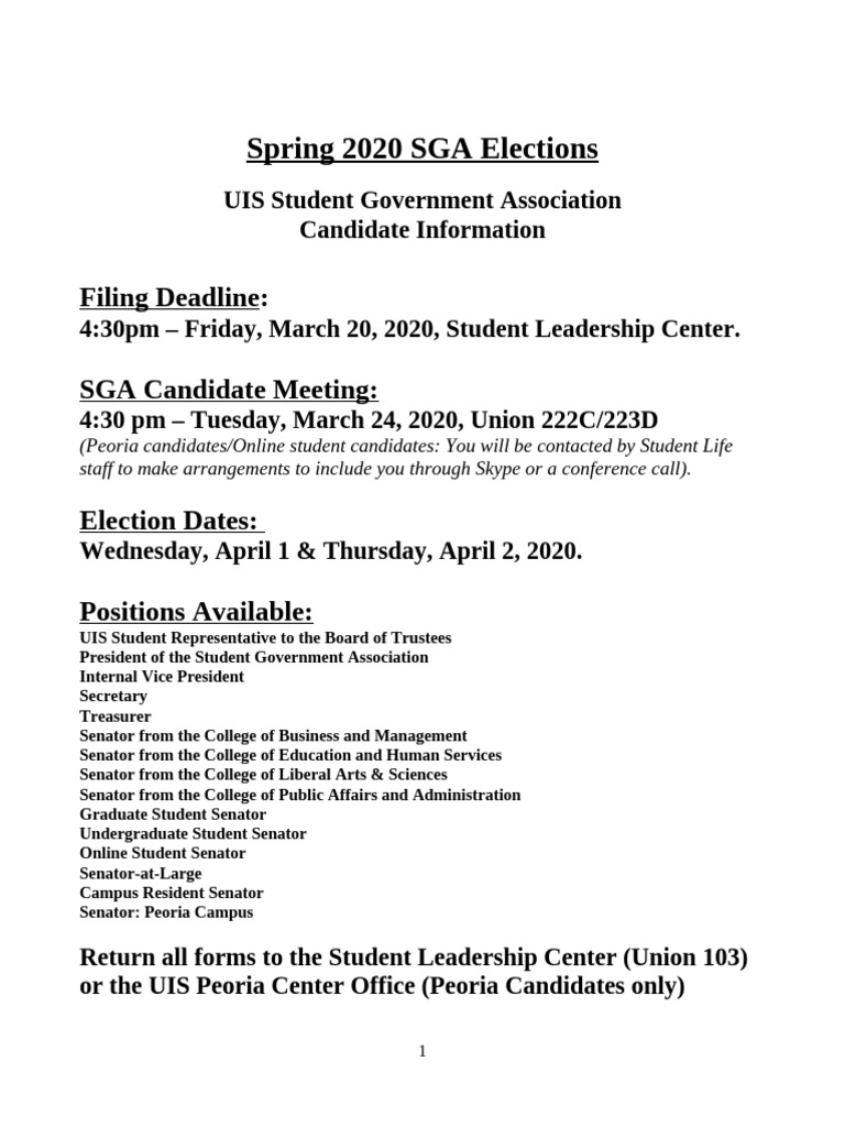 2020 2021 Candidate Filing Forms 3520 | PDF | Course Credit ...