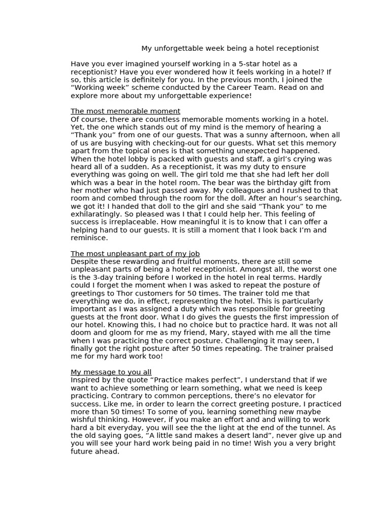 Charlotte So F4 Writing Mock 3 | PDF