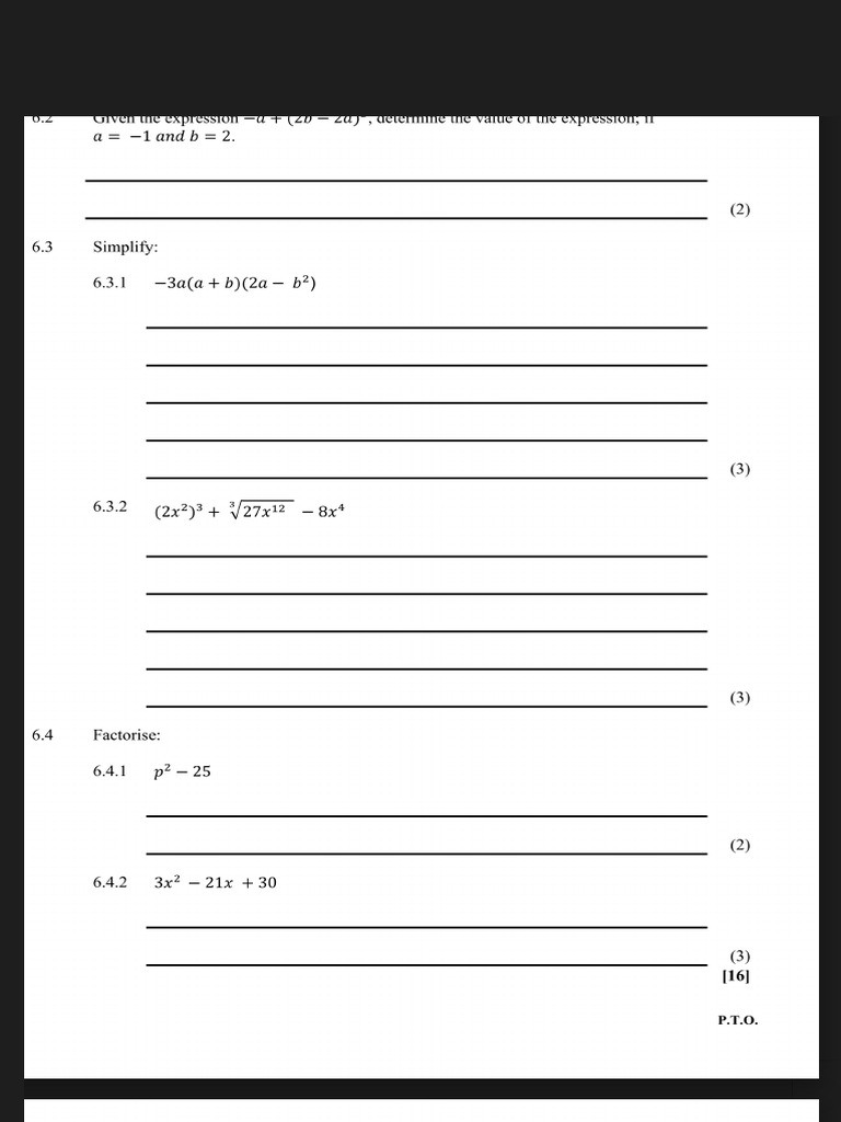 GR 9 Mathematics P1 (English) June 2024 Question Paper - PDF - Google ...