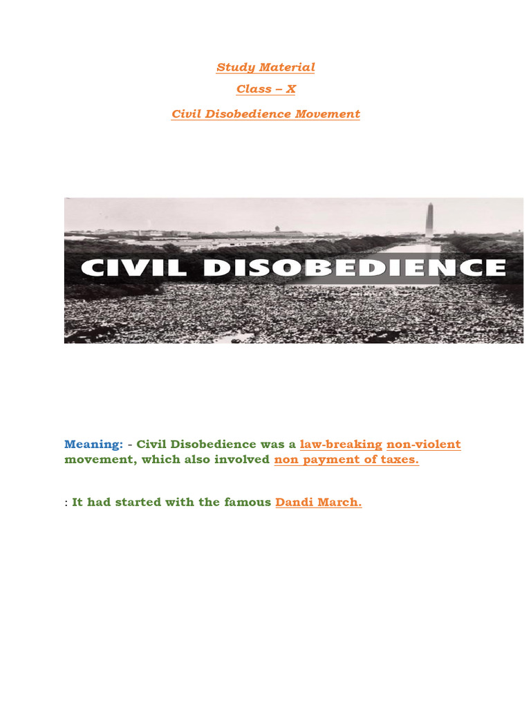 Vanar Sena and Manjari Sena in Civil Disobedience | PDF | Mahatma ...