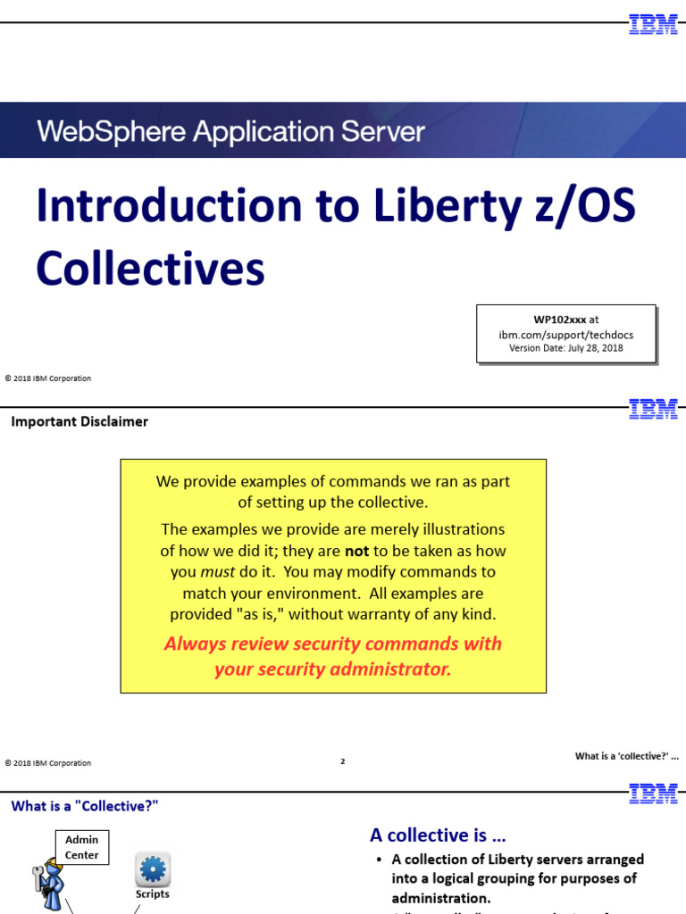 WP102xxx - Introduction To Liberty zOS Collectives - CHARTS | PDF | Secure Shell | File System