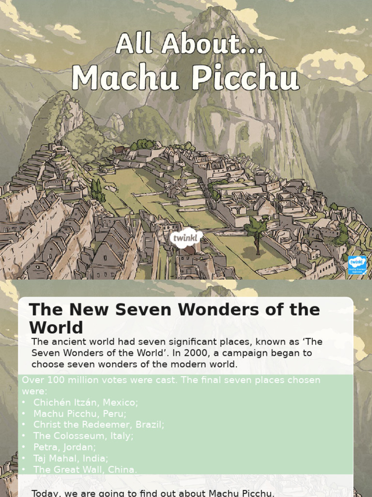 Explore Machu Picchu: Inca Wonder | PDF | Inca Empire | Machu Picchu