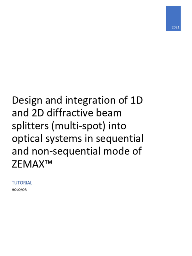 Design and Integration of MS Into Optical Systems in Sequential and Non Sequential Modes in ...