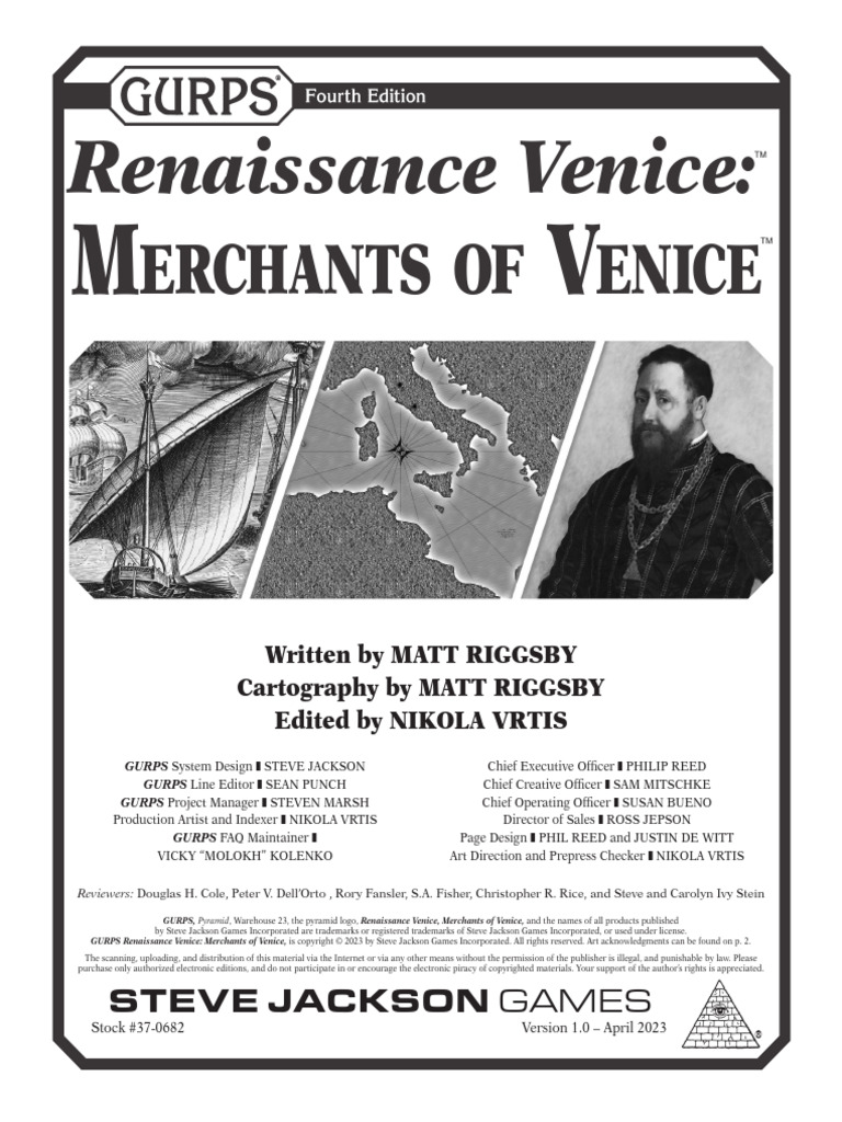 GURPS 4th Renaissance Venice Merchants of Venice | PDF | Galley | Ships