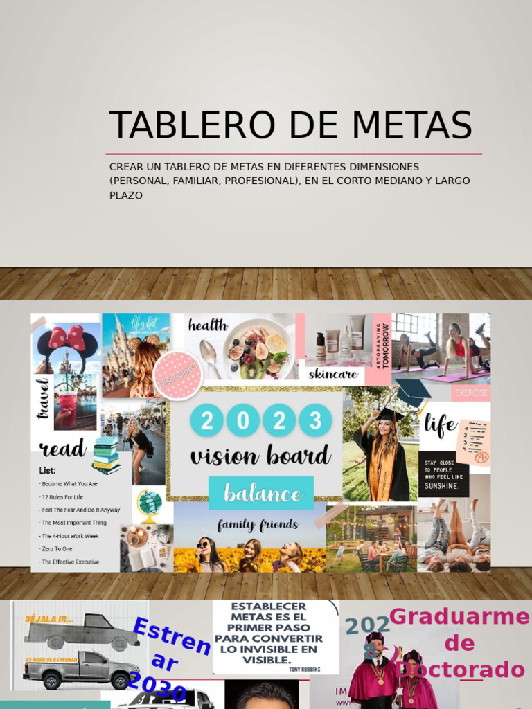 Tablero de Metas | PDF