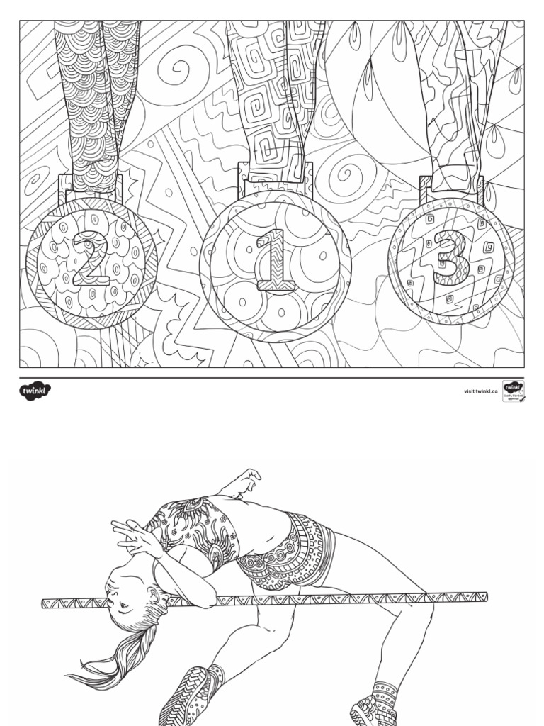 Ob A5d665 Summer Olympics Midfulness Colouring P | PDF