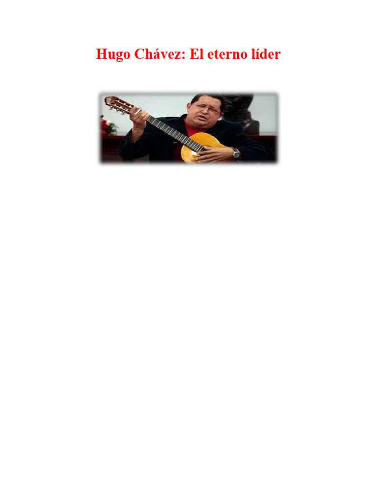 Hugo Chávez | PDF | Hugo Chavez | Venezuela