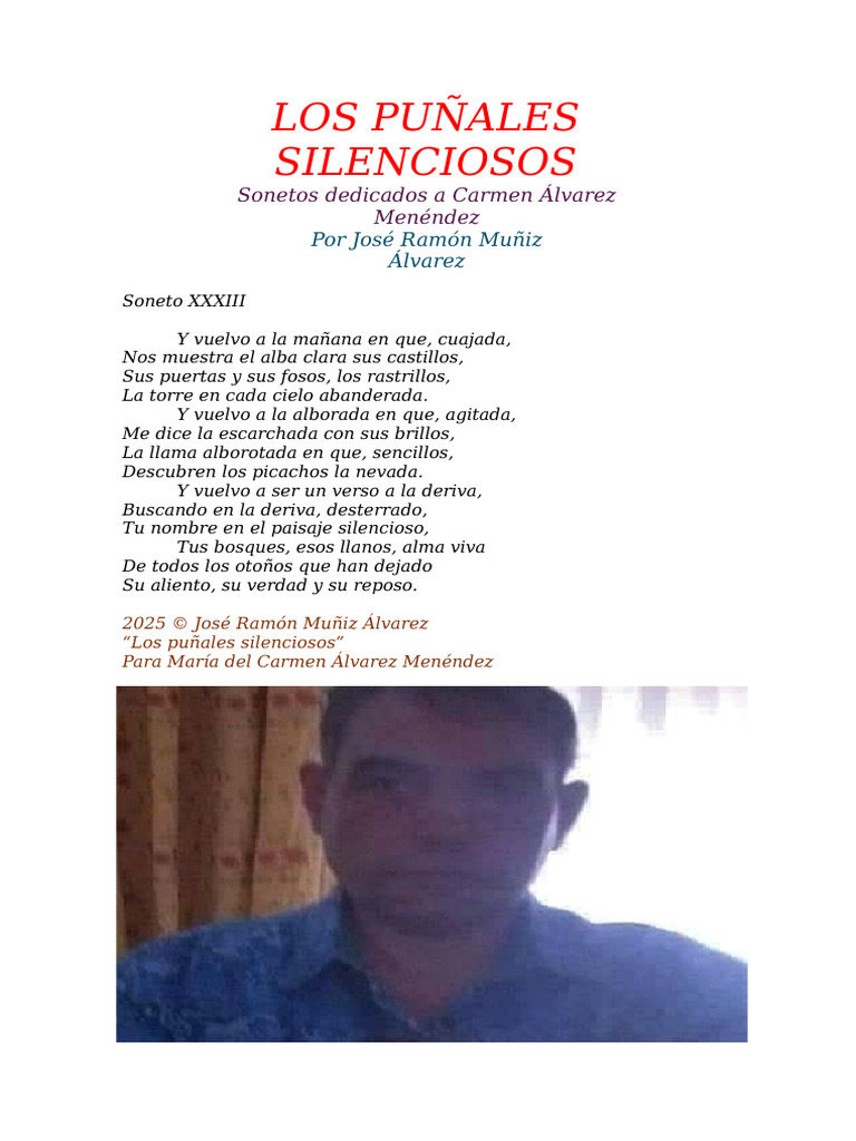 Los Puñales Silenciosos-Soneto XXXIII | PDF