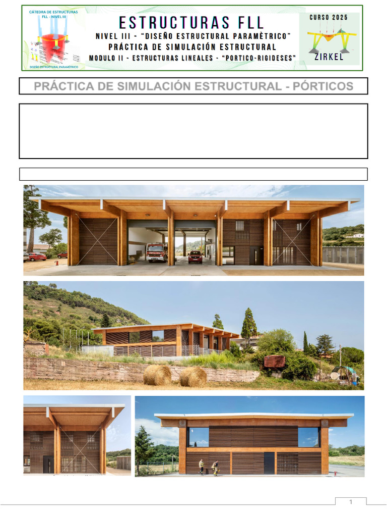 MODULO II - Practica de Simulacion Porticos Abril 2025 | PDF | Diseño | Simulación