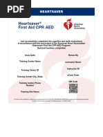 Heartsaver Roster | PDF | First Aid | Cardiopulmonary Resuscitation