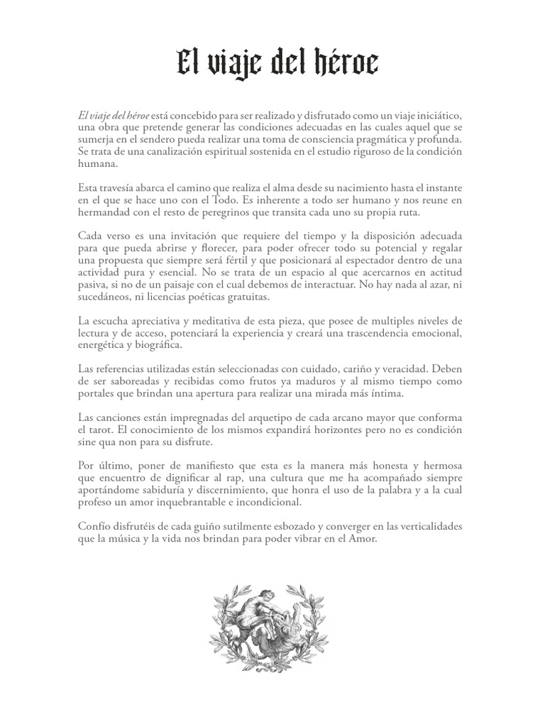 El Viaje del Héroe: Consciencia y Música | PDF