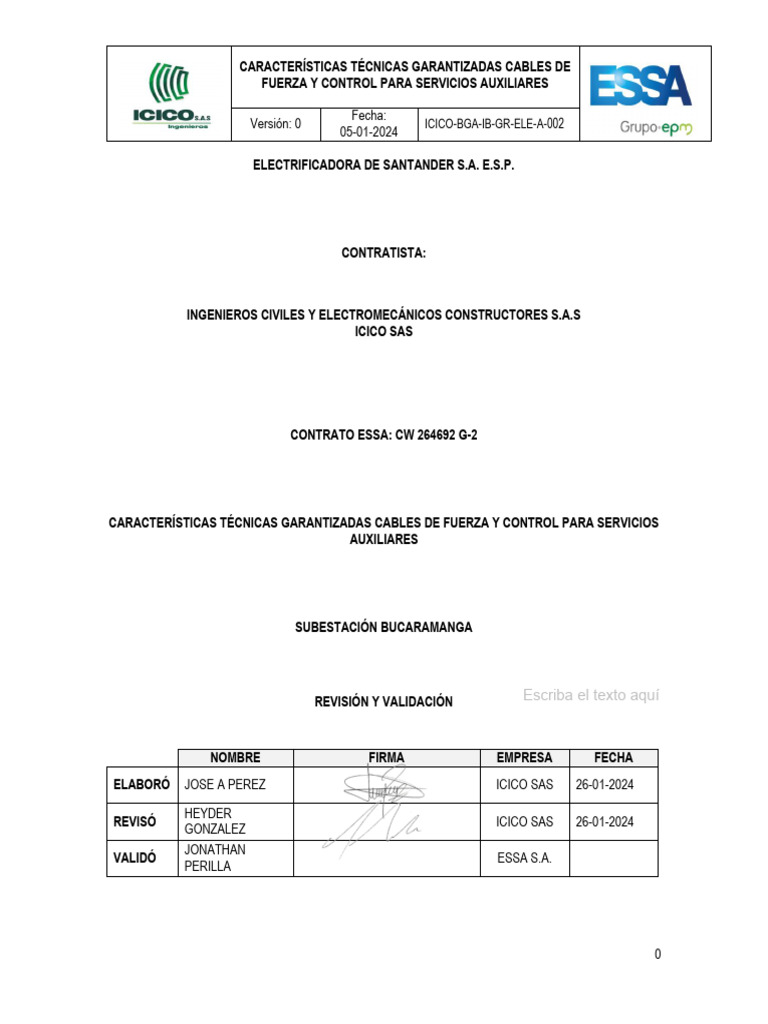 CTG - Cable Fuerza y Control SS - Aa. | PDF | Conductor electrico ...