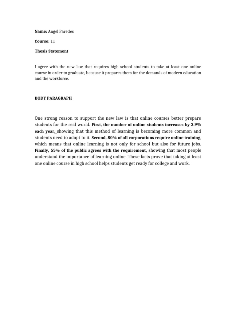 Body Paragraph Ange3l Paredes | PDF