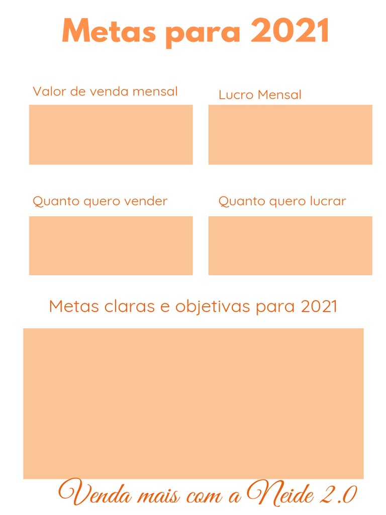 Planejamento 2021 Venda Mais Modulo 1 Aula 1 | PDF