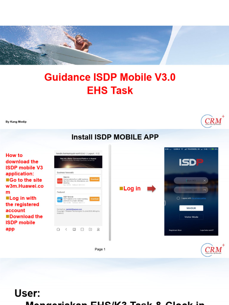 ISDP Mobile EHS Task (ISDP Mobile V3) Update030823 | PDF