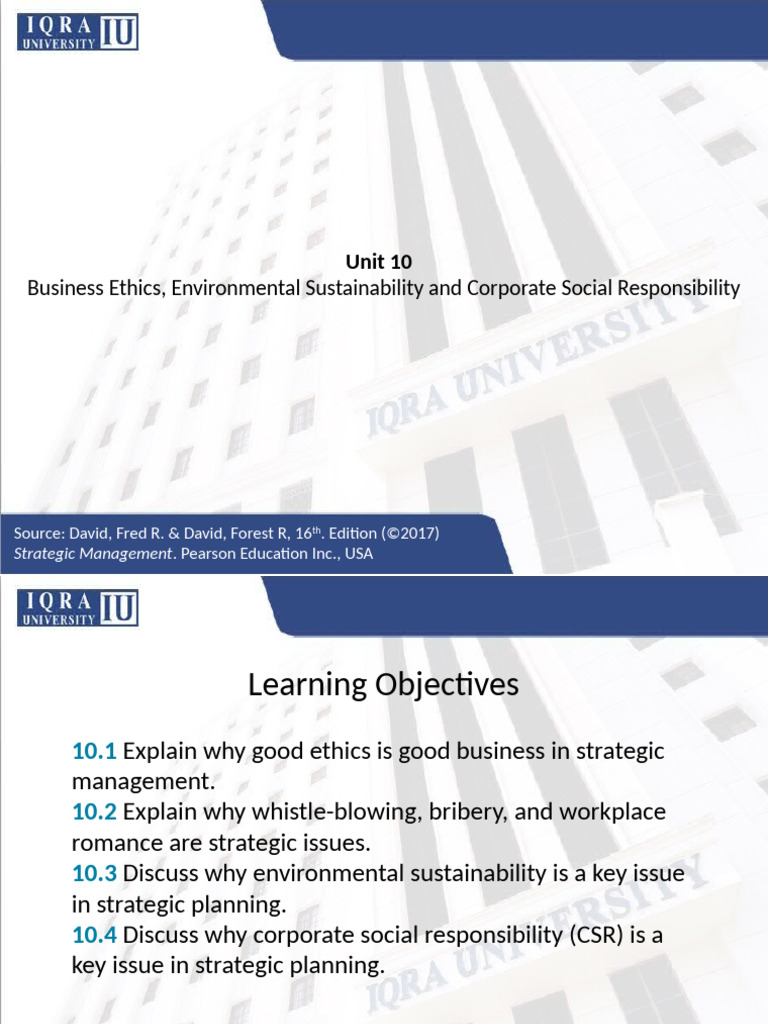 Business Ethics and Sustainability Guide | PDF | Corporate Social ...