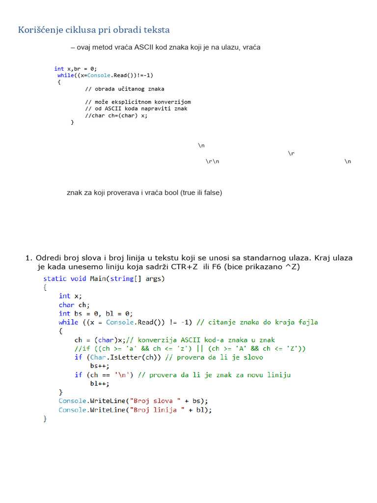 Obrada Teksta 01 | PDF