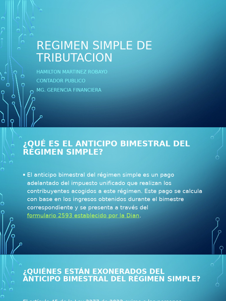 Regimen Simple de Tributacion - Como Realizarlo | PDF
