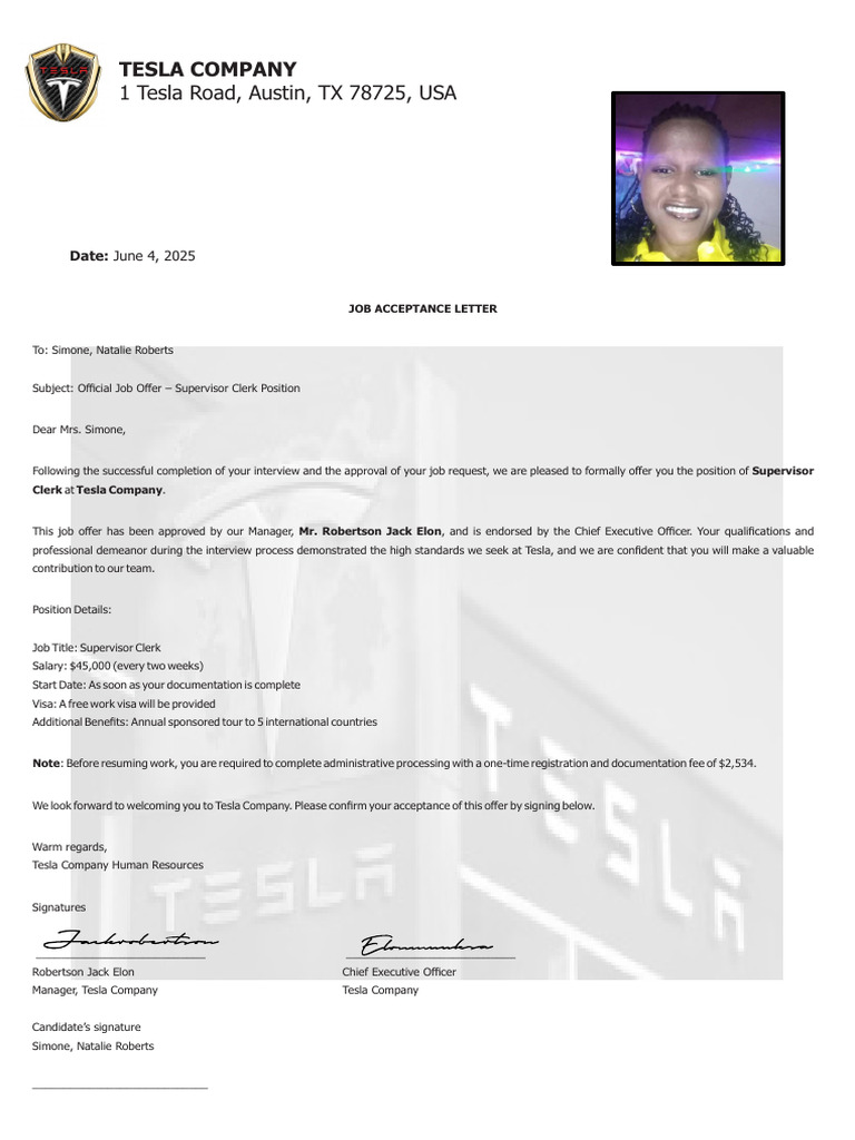 1 Tesla Road, Austin, TX 78725, USA | PDF