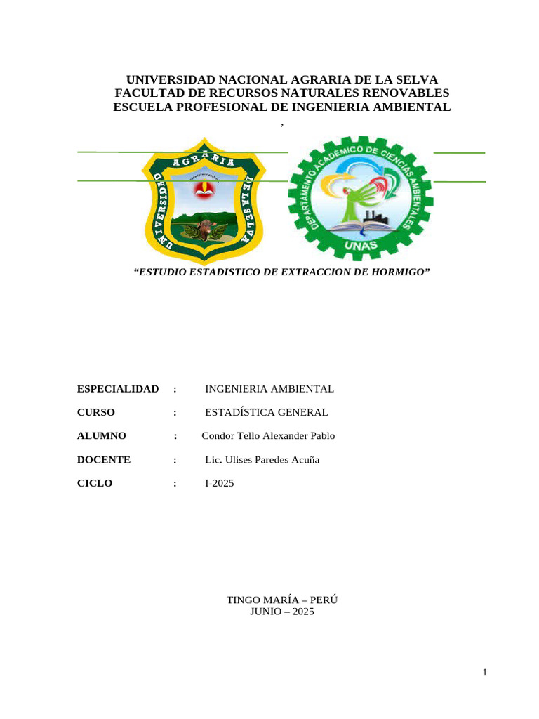 Análisis Estadístico de Extracción de Hormigón | PDF | Estadísticas ...