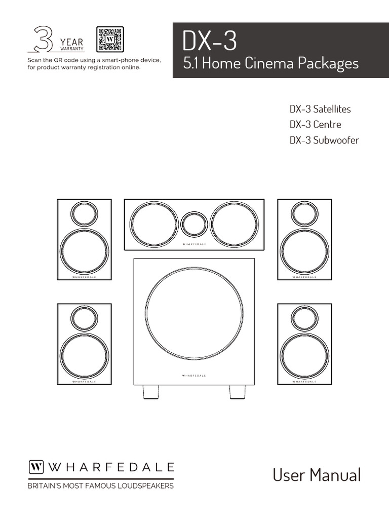 DX-3 User Manual and Safety Guide | PDF | Loudspeaker | Ac Power Plugs ...