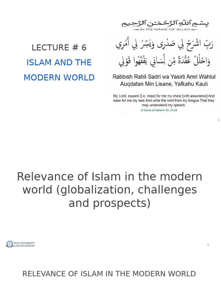 Islam's Role in Today's Global Society | PDF | Hijab | Islamophobia