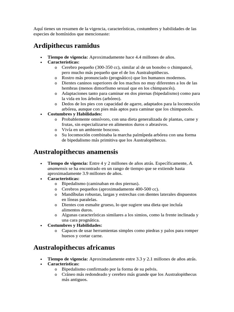 Aquí Tienes Un Resumen de La Vigencia | PDF | Chimpancé | Humano
