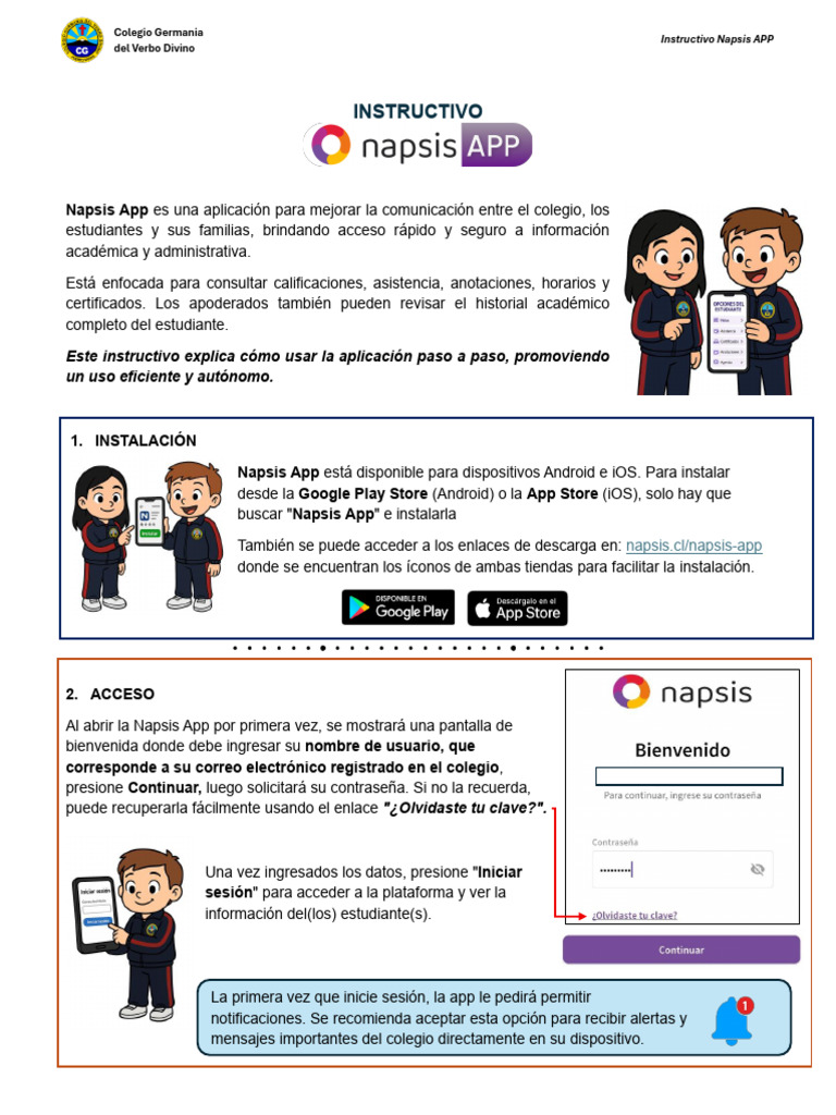 Instructivo - App Napsis | PDF | Aplicación movil | Ios