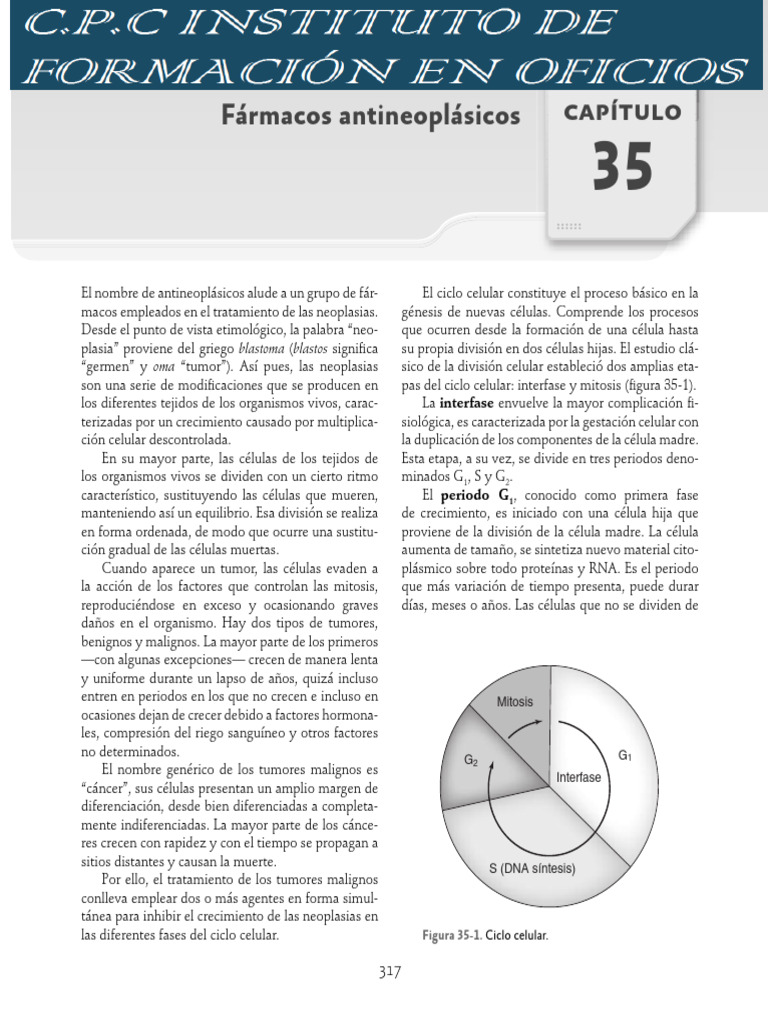 Farmacologia - Capítulo 35 - Fármacos Antineoplásicos - 46 | PDF | Cáncer | Medicamentos con receta