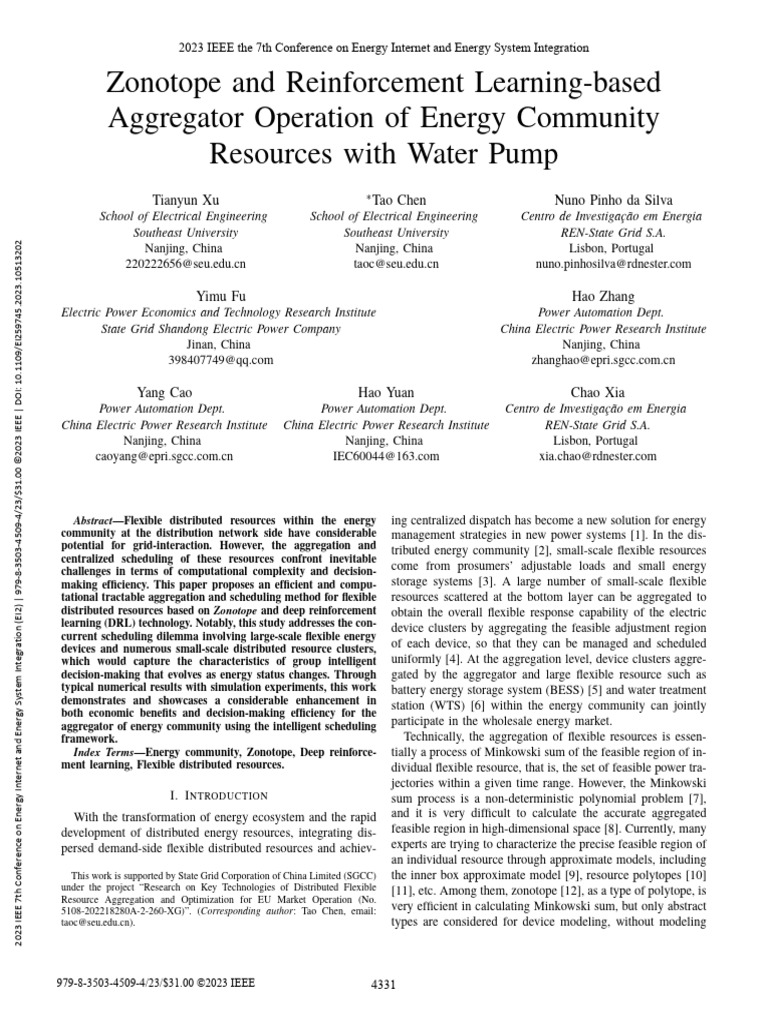 Zonotope and Reinforcement Learning-Based Aggregator Operation of Energy Community Resources ...
