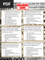 Reading Activity - News Broadcast Script Sample For Students | PDF ...