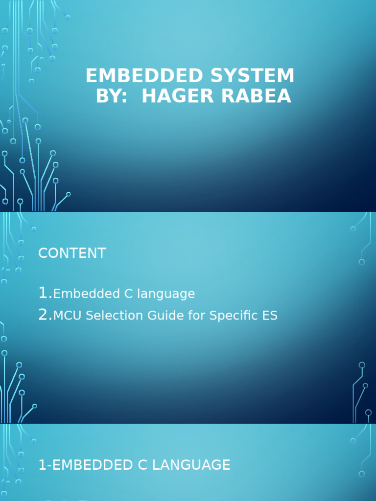 Embedded System 1 | PDF