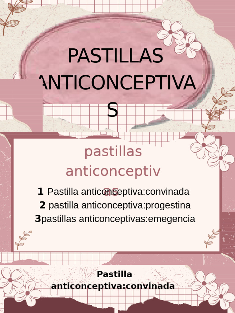 Pastillas Anticonceptivas | PDF | Control de la natalidad | Píldora ...