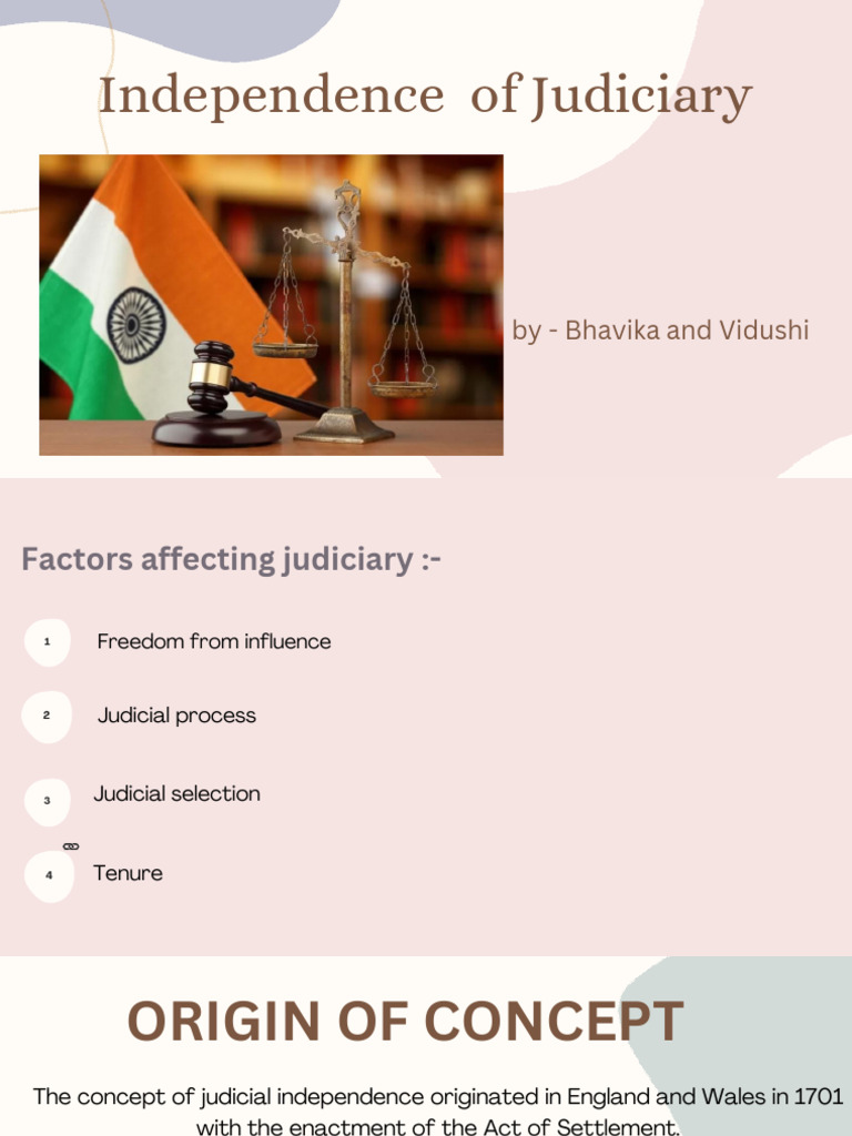 Judicial Independence in India | PDF | Judicial Review | Supreme Court ...