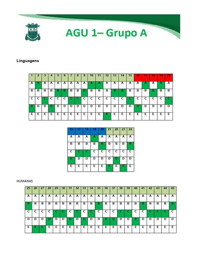 Gabarito AGU 1 Grupo A 2025 | PDF