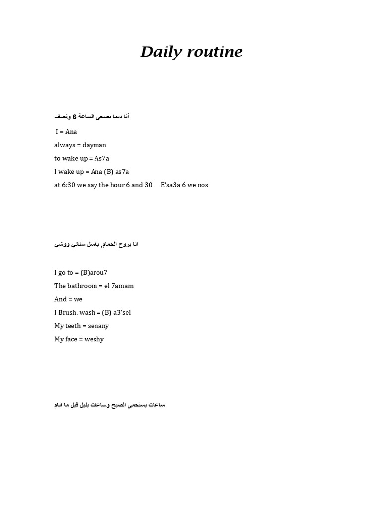 Daily Arabic Conversation | PDF | Baggage