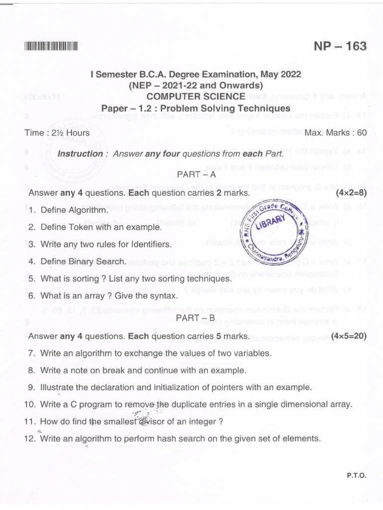 Problem Solving Techniques | PDF