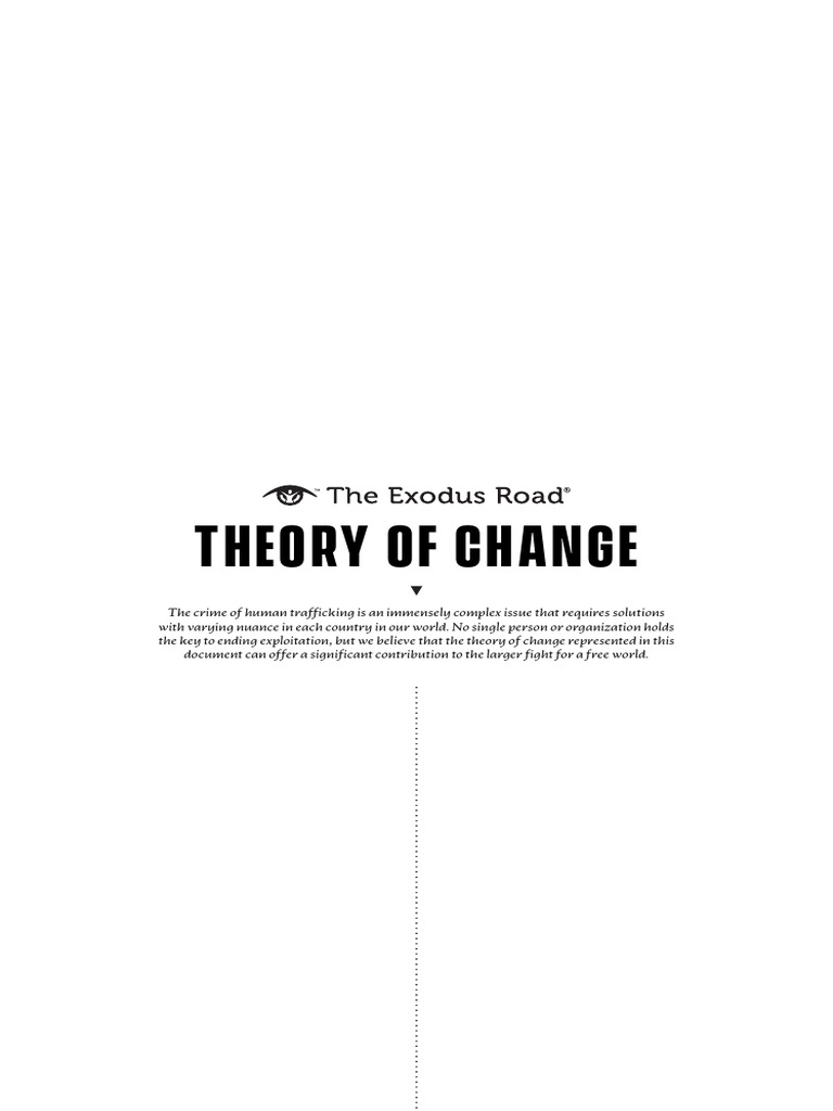 Theory of Change in Human Trafficking | PDF | Human Trafficking | Non ...