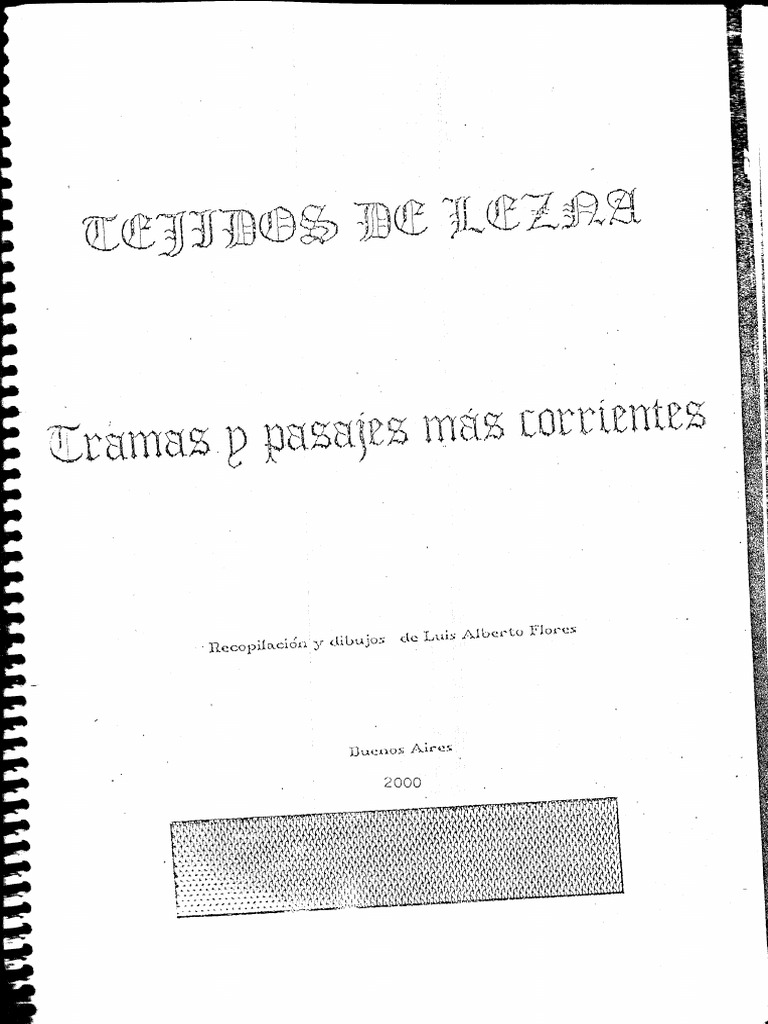 Tejido A Lezna | PDF