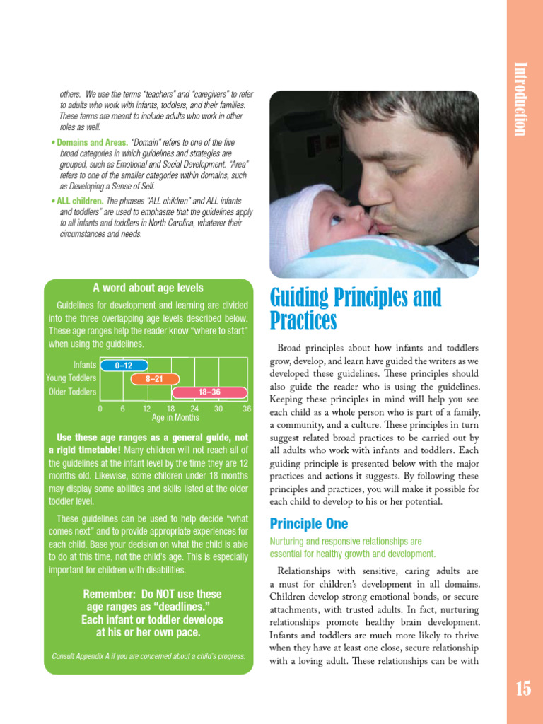 DCD Infant Toddler Foundations Guiding Principles Practices | PDF ...