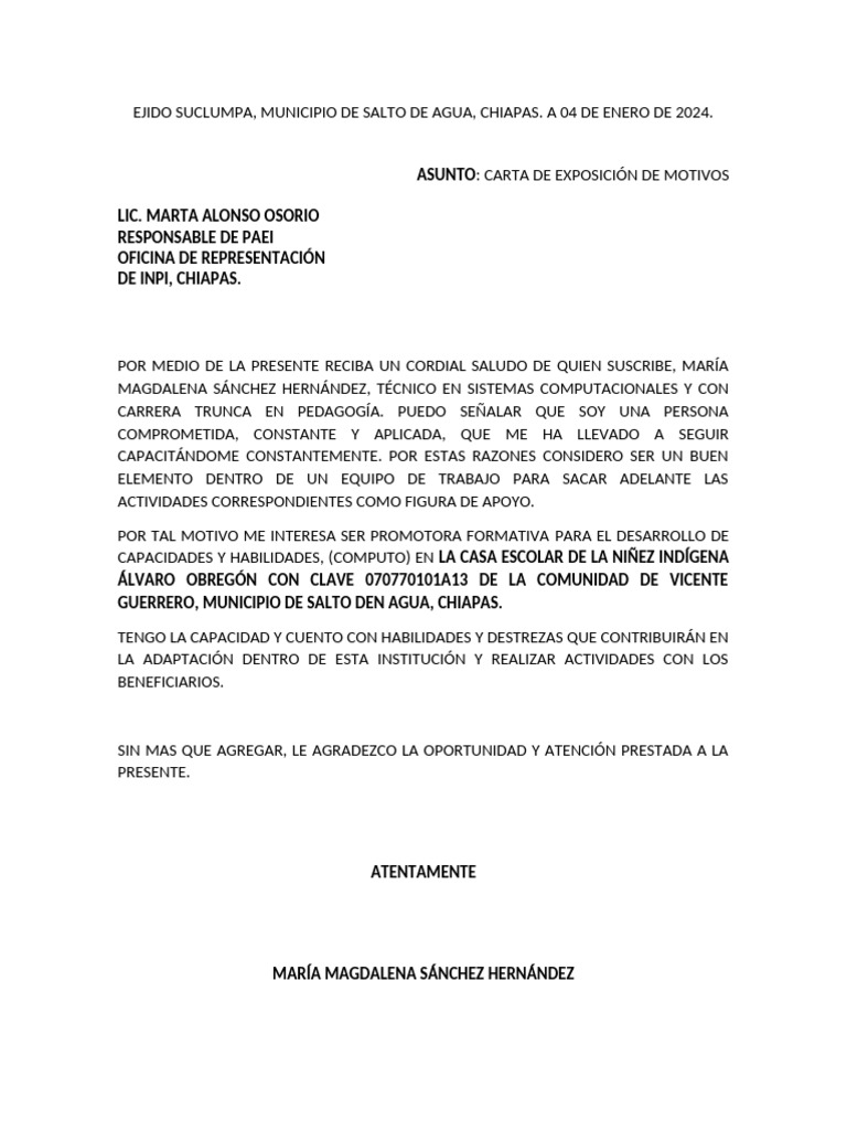 Exposicion de Motivos Magy | PDF