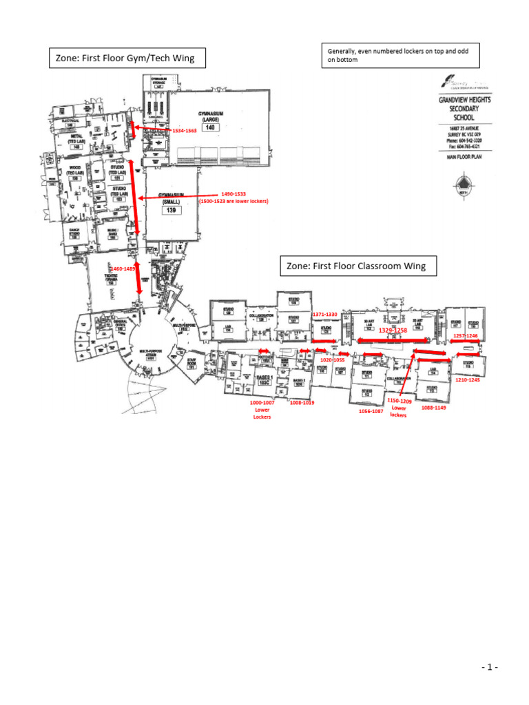 Locker Map For Locker Program | PDF