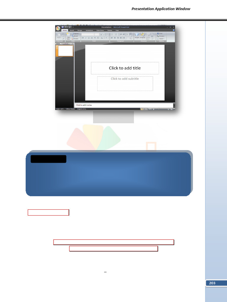 1.1.7 Presentation Application Window | PDF | Microsoft Office | Window (Computing)