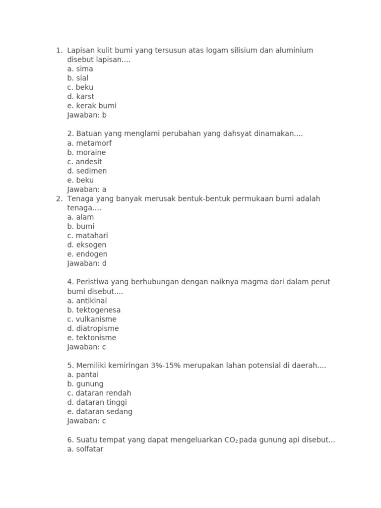 Soal Pat Sma Kelas 10 Dan 11 | PDF
