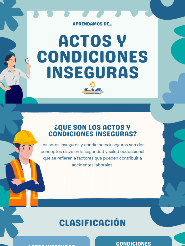 Actos y Condiciones Inseguras Laborales | PDF | Seguridad y salud ...