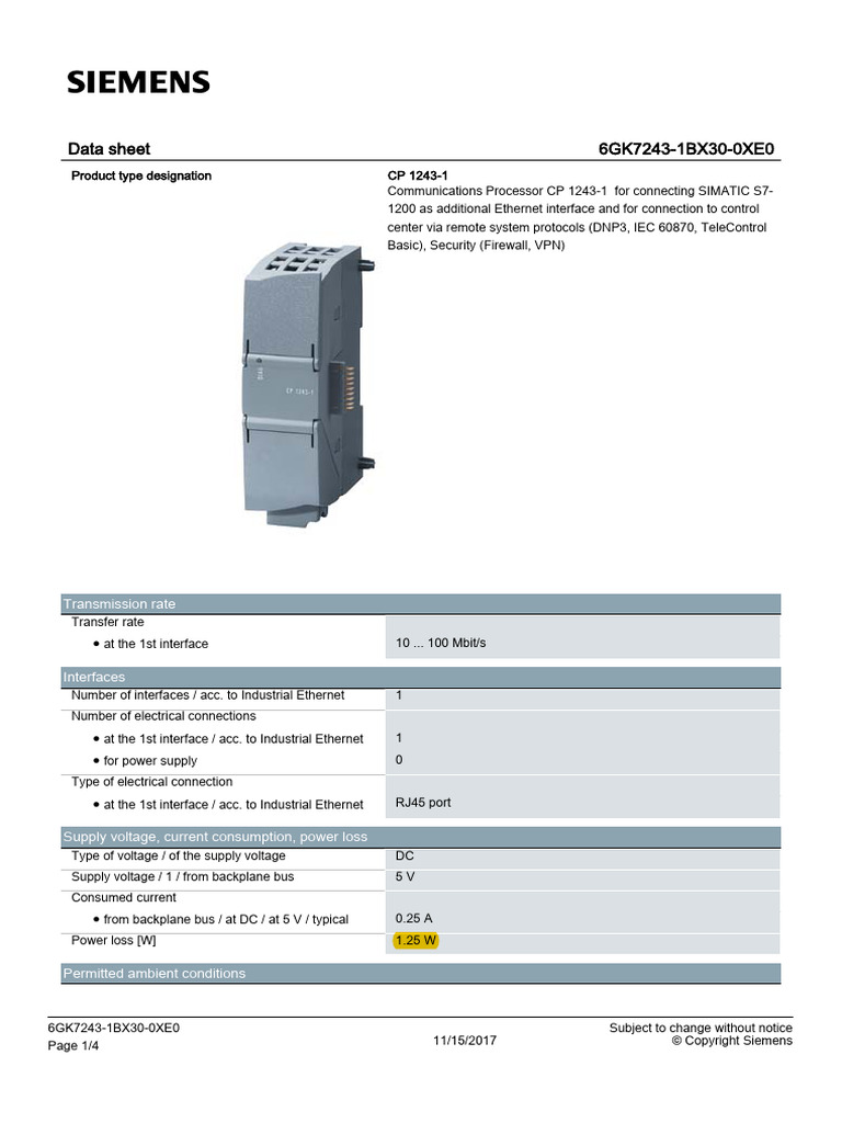 CP 1243-1 (6gk7243-1bx30-0xe0) | PDF | Virtual Private Network | Bit Rate