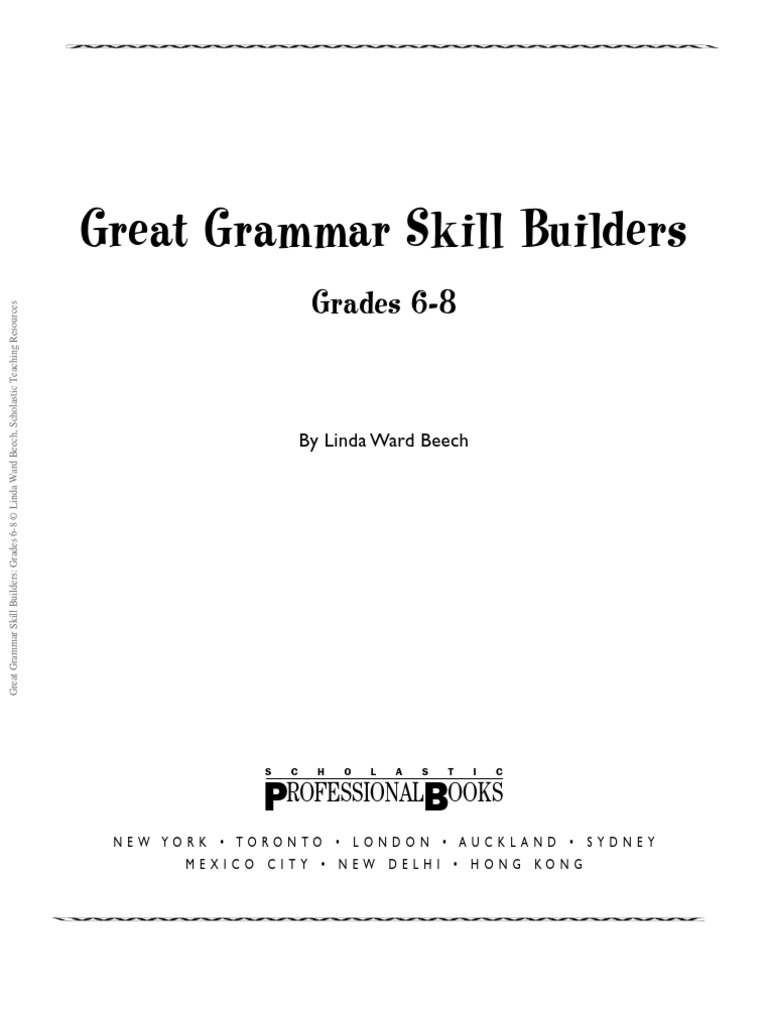 Grammar Skill Builders for Grades 6-8 | PDF