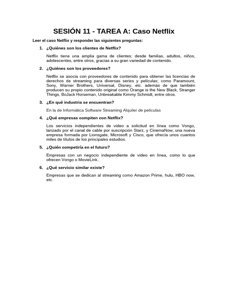 Sesión 11 Tarea A | PDF