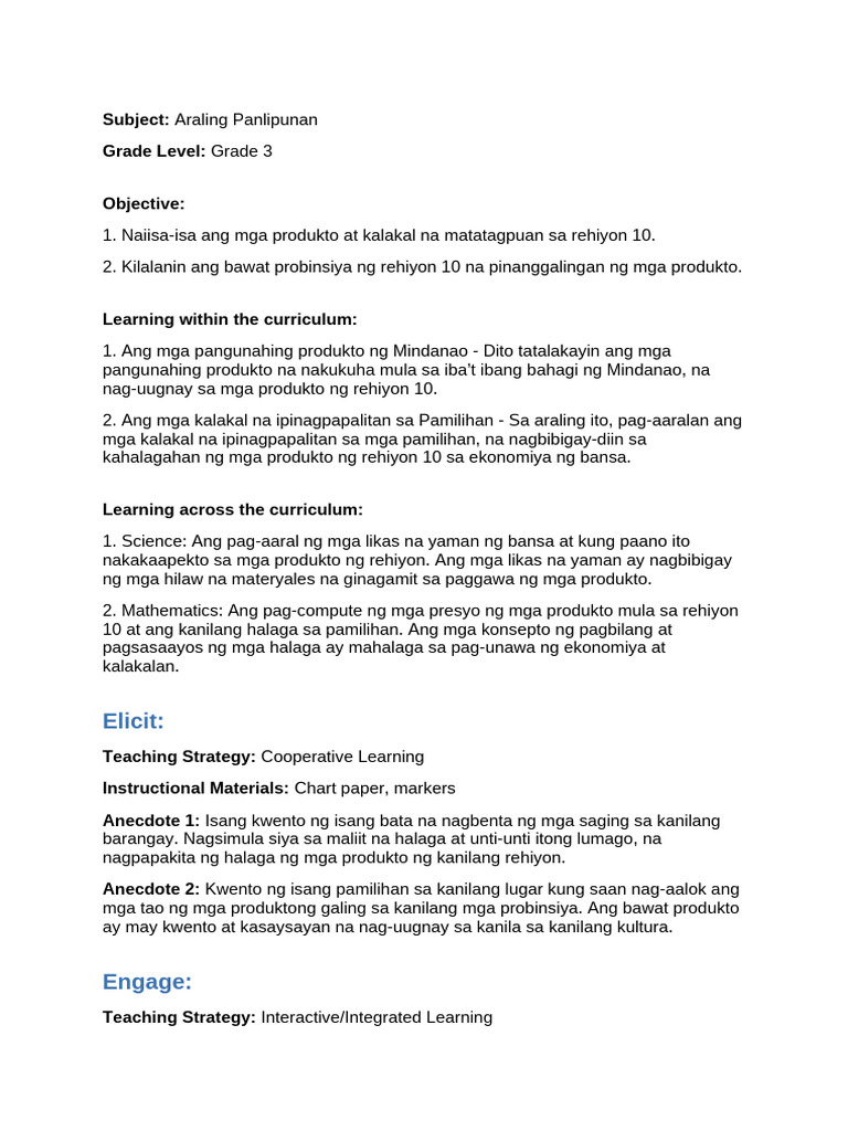 Lesson Plan | PDF