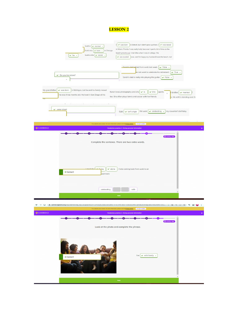 Lesson 2 - Unit 1 | PDF